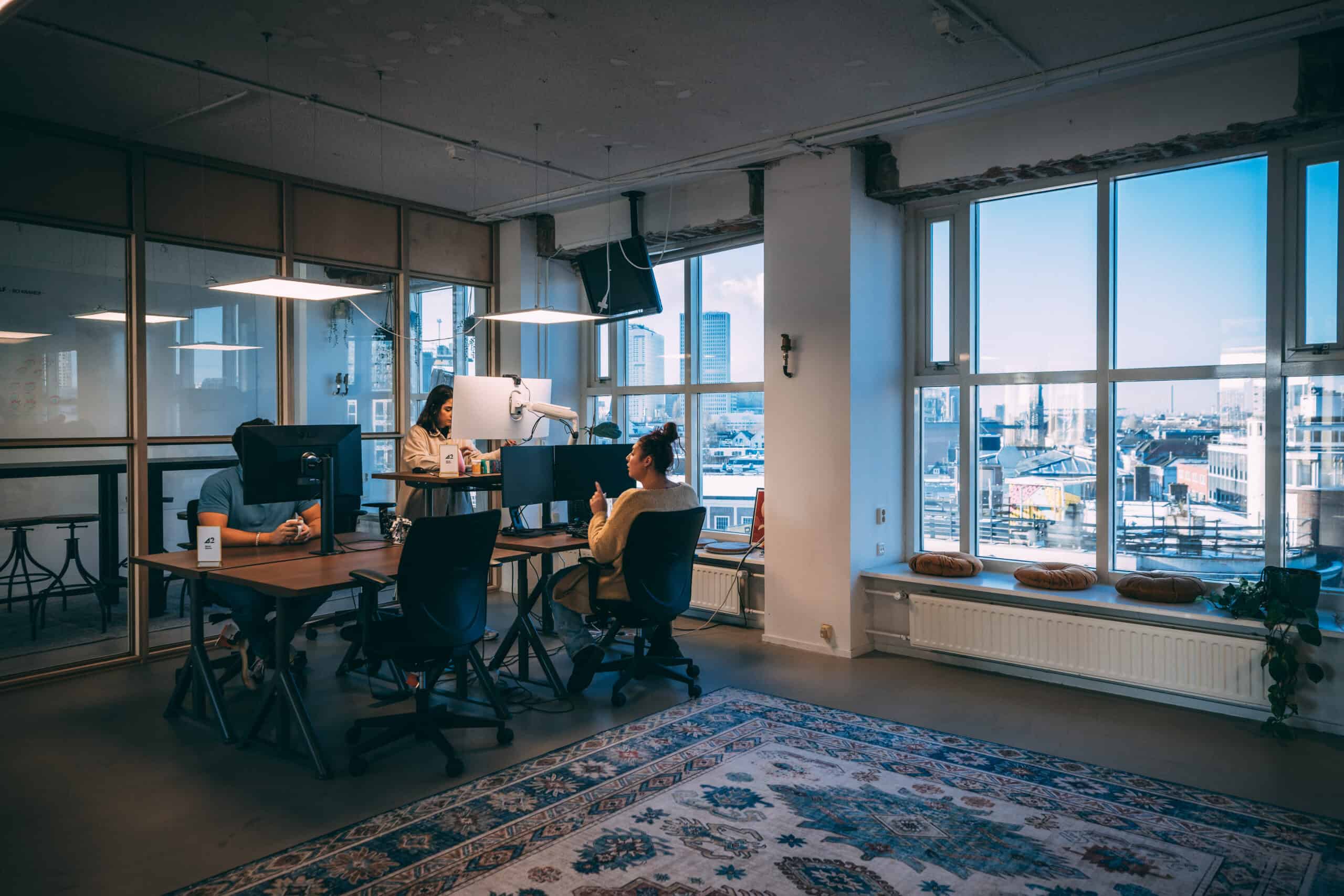 Your dedicated desk at 42workspace Coworking office in Rotterdam